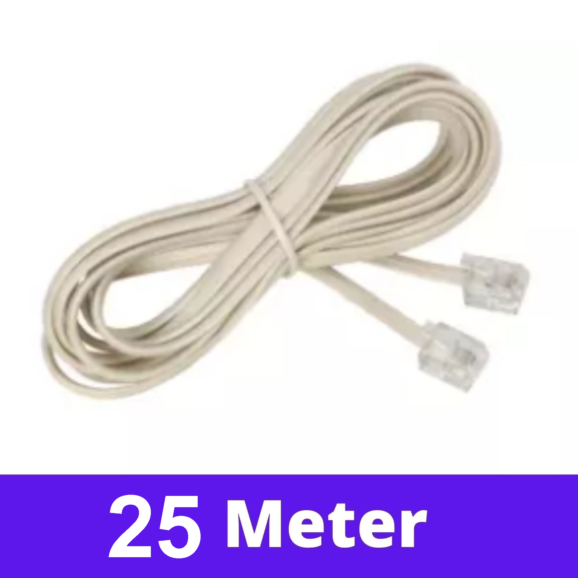 Telephone Intercom PBX Ready RJ11 Extension Cable 3 to 100 Meter ...