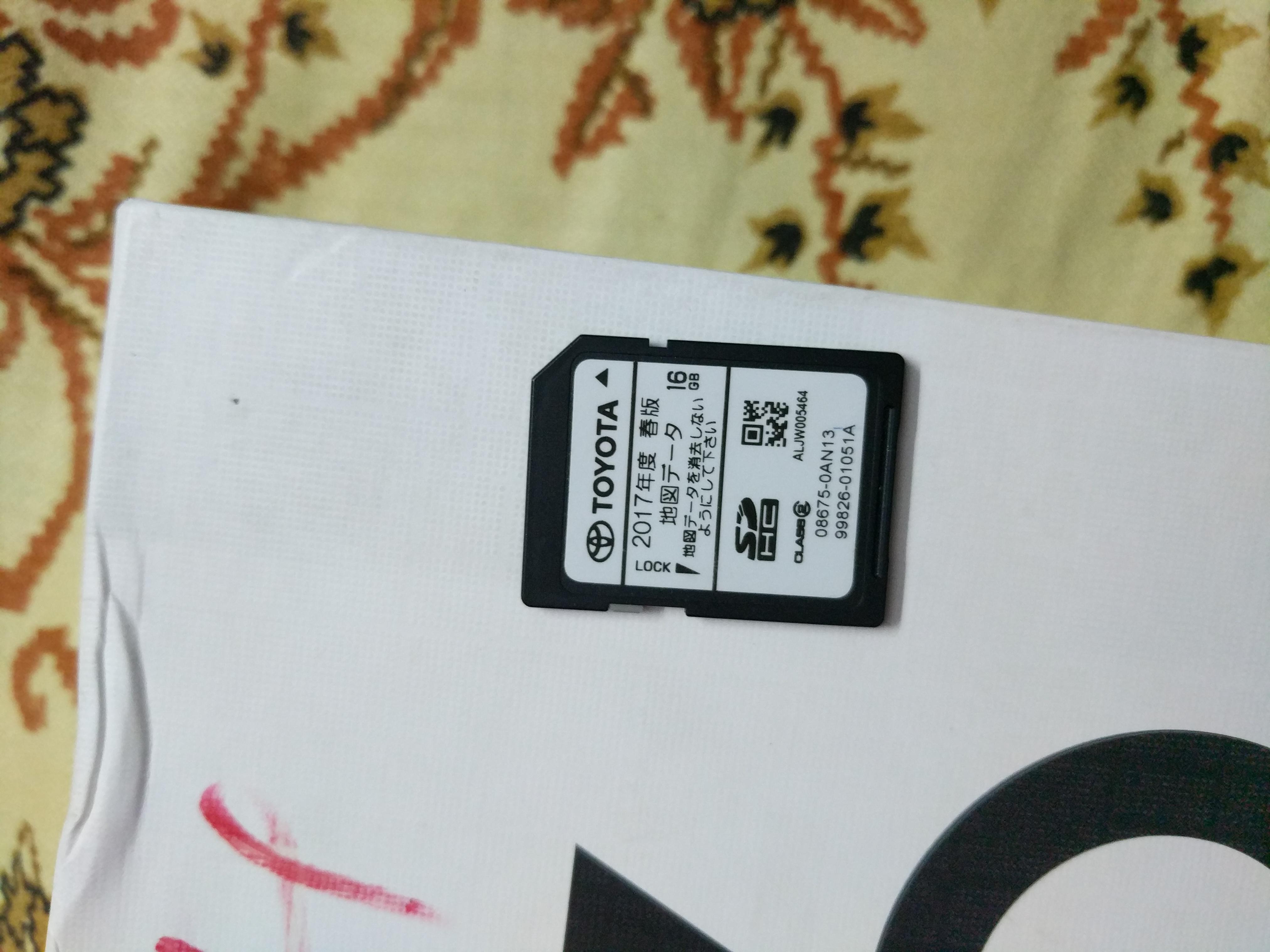 Toyota NSZT W62G 2017 Edition Map SD Card for Prado Prius Aqua - only if you see map navigation ...