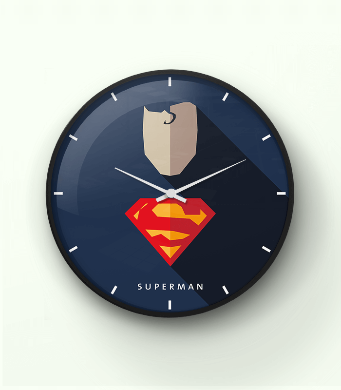 Paperboat Superman Wall Clock 10 Inch | Daraz.com.bd