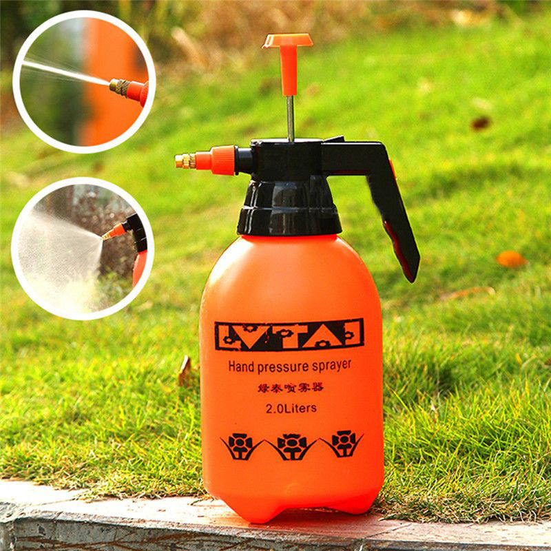 2L Bottle Water Sprayer, Pump Pressure Handheld Garden Spray Chemical ...