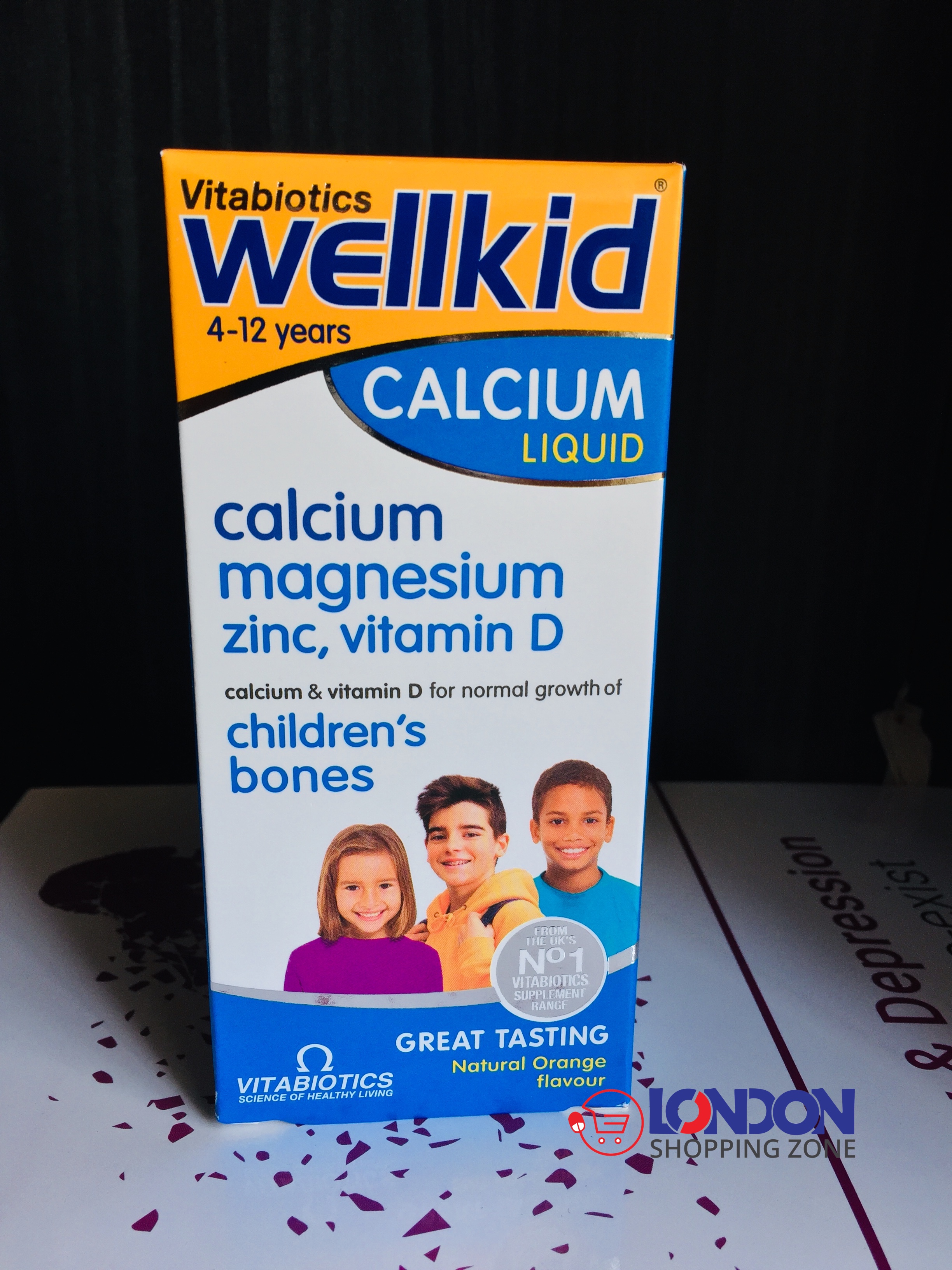 Vitabiotics Wellkid Calcium Megnesium Zinc & Vitamin D Liquid 150ml UK ...