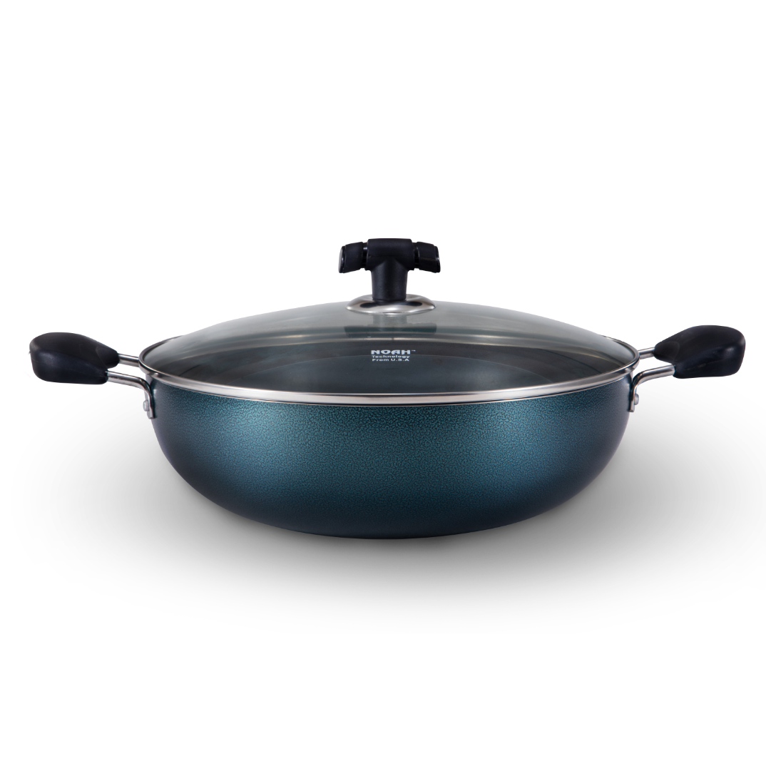 NOAH Nonstick Kadhai / Karai / Pot - 30.5 cm - Dark Green | Daraz.com.bd