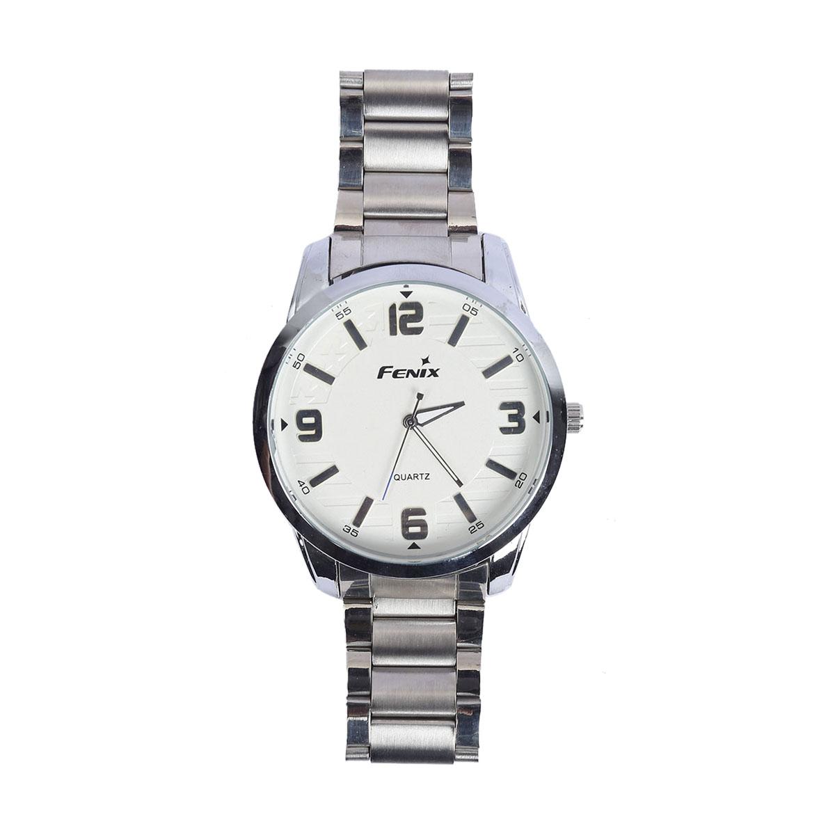 Fenix Gents Silver Color Steel Watch, 40% OFF
