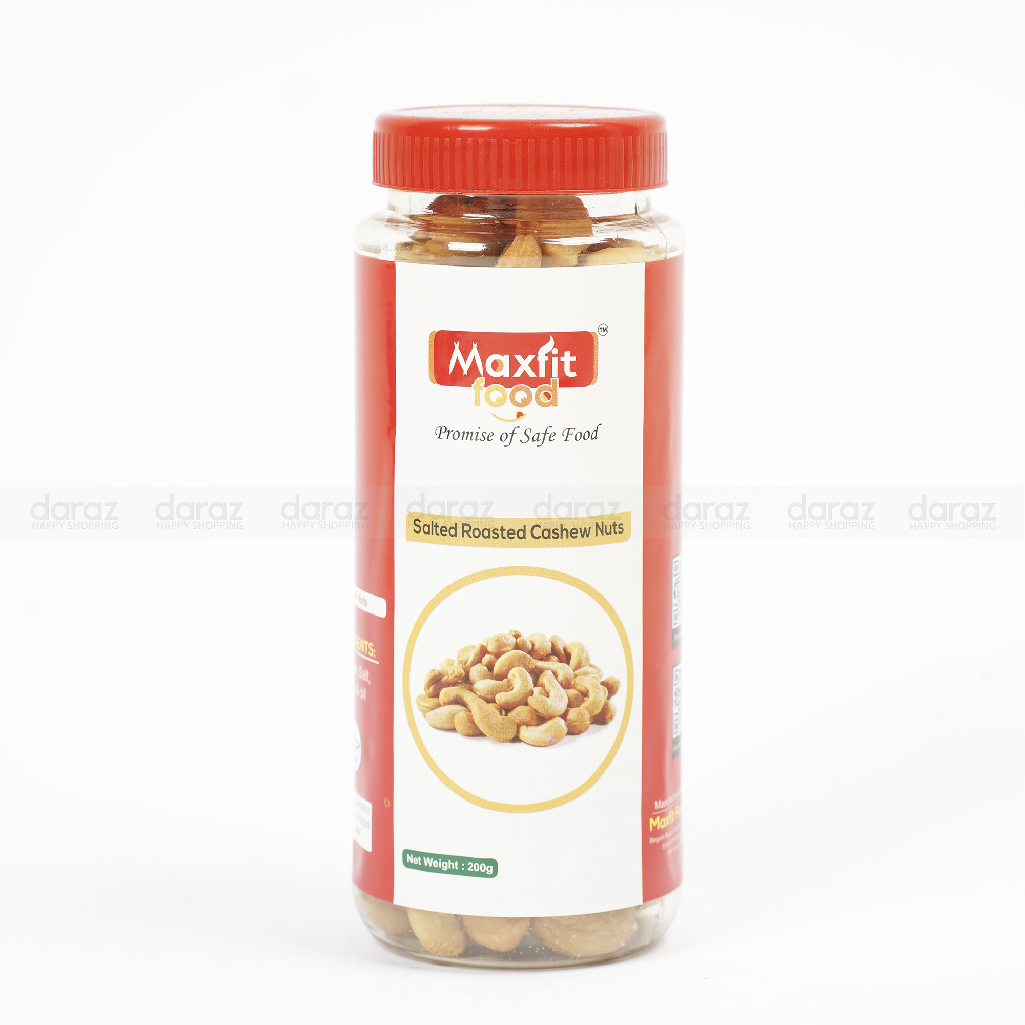 Maxfit Food Salted Roasted Cashew Nuts 200gm | Daraz.com.bd