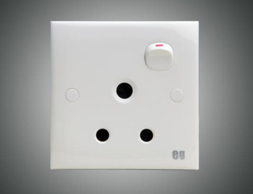 Energypac EG Series 15A 3 Pin Round A/C Socket 3Pin AC Electrical Wall ...