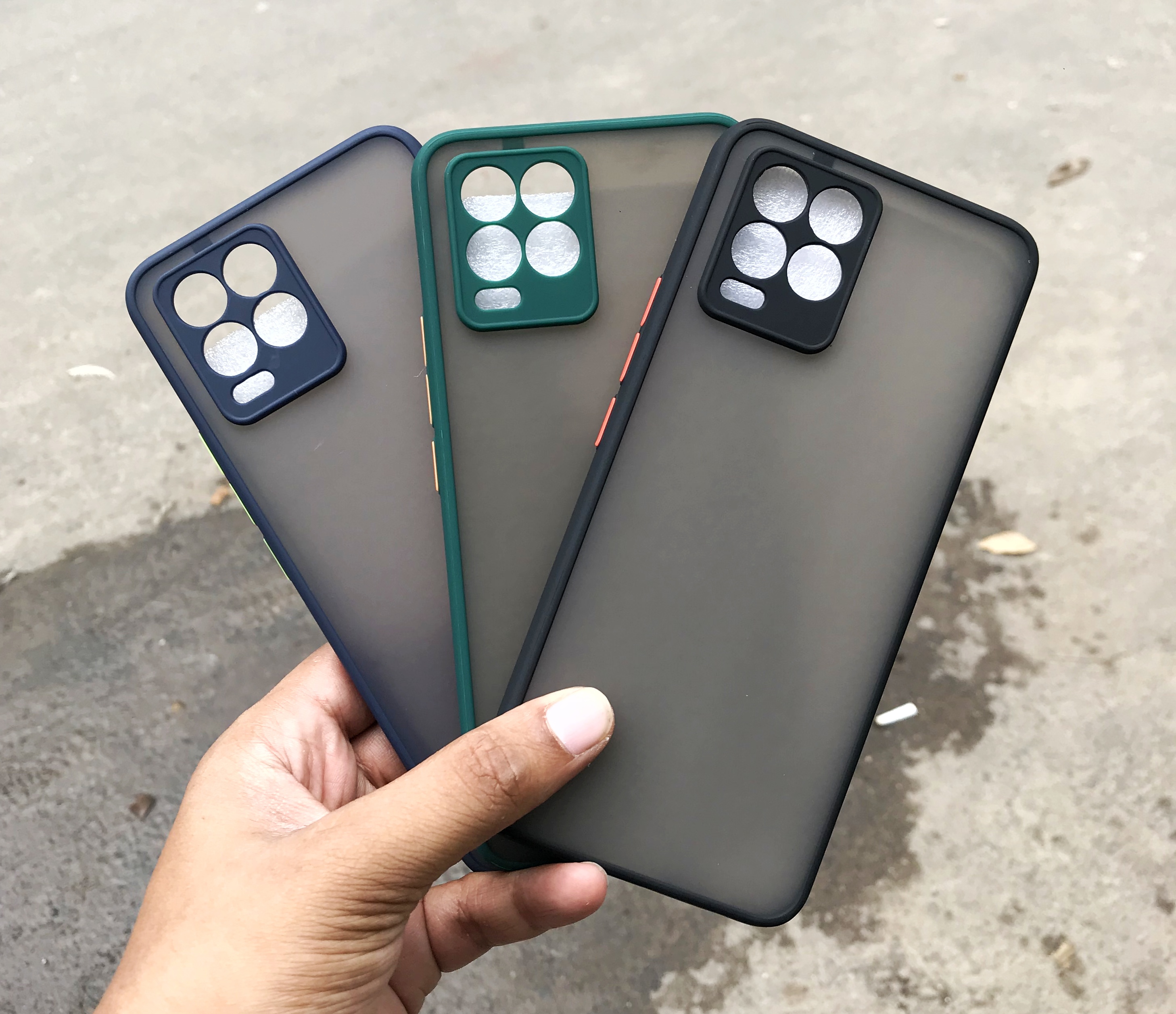 Camera Protection Bumper Phone Cases For Realme 8 / Realme 8 Pro Matte ...