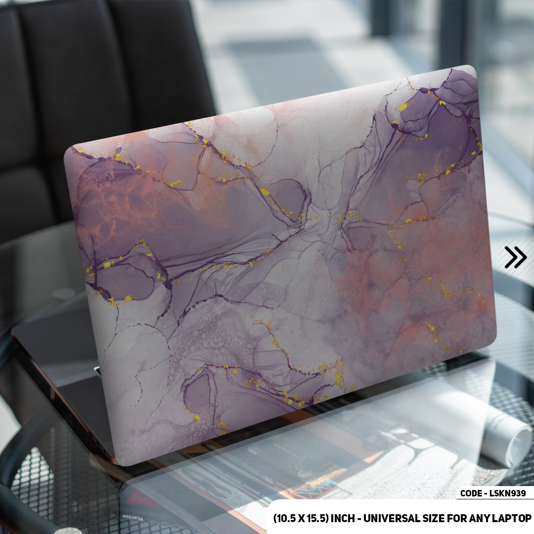 Pink Marble Texture Laptop Skin & Laptop Sticker - Waterproof And ...