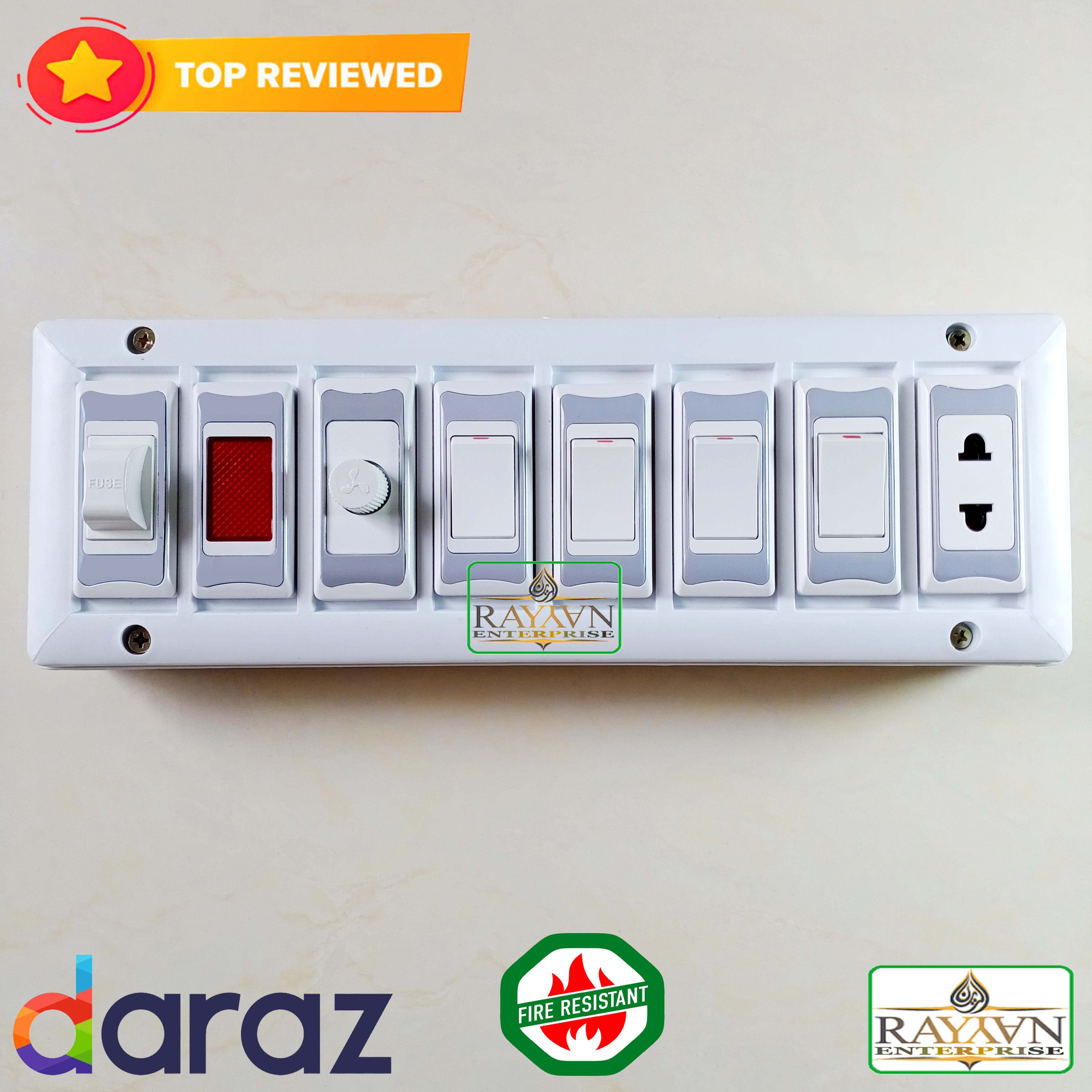 Super Star Model 1 Fuse 1 Indicator 1 Regulator 4 Switch 1 Socket Set ...
