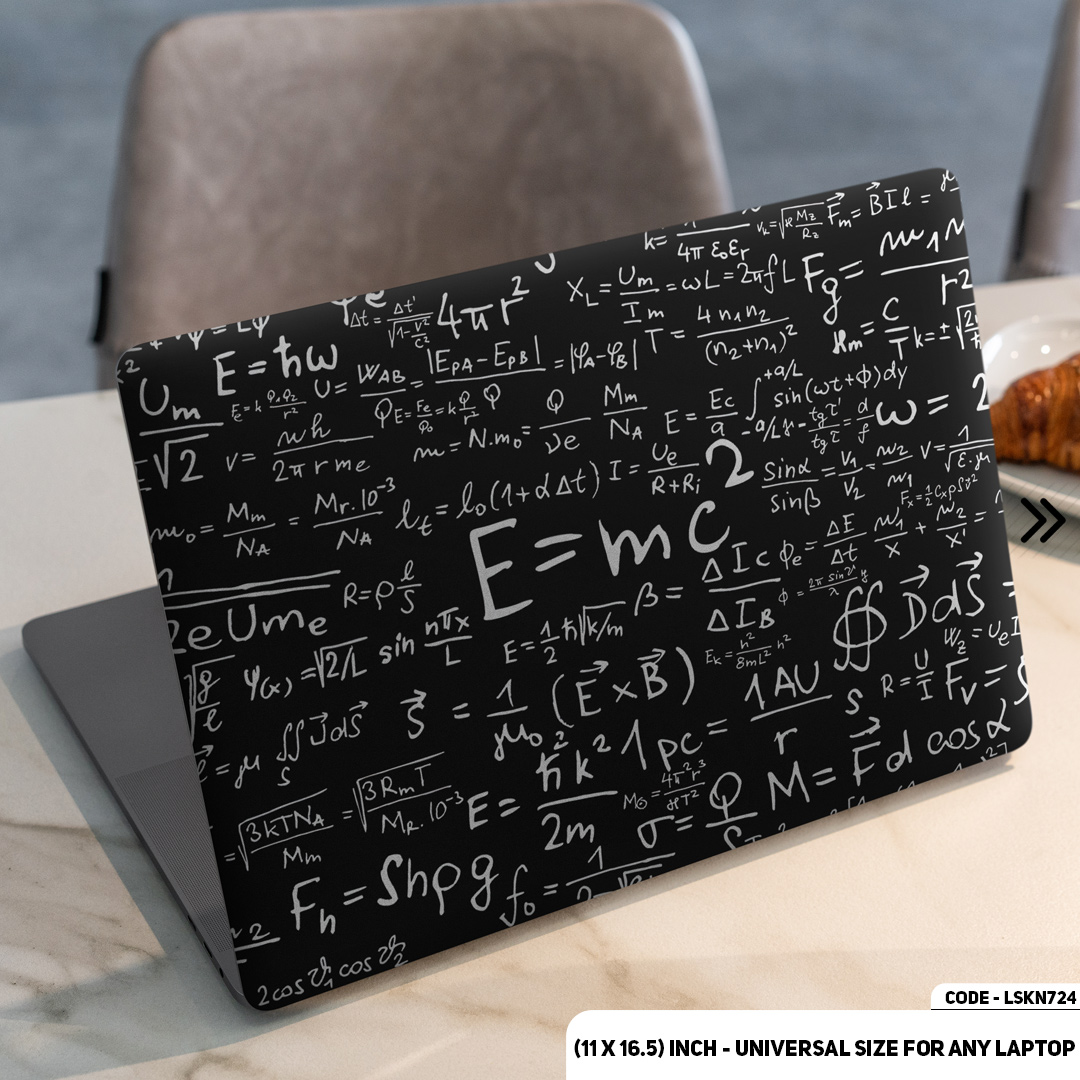 Einstein Equation Laptop Skin & Laptop Sticker Waterproof Removable ...