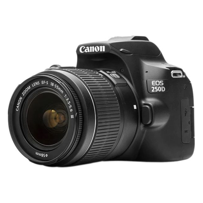Canon EOS 250D Body, Black and EF-S 18-55mm f/4-5.6 III Lens Kit ...