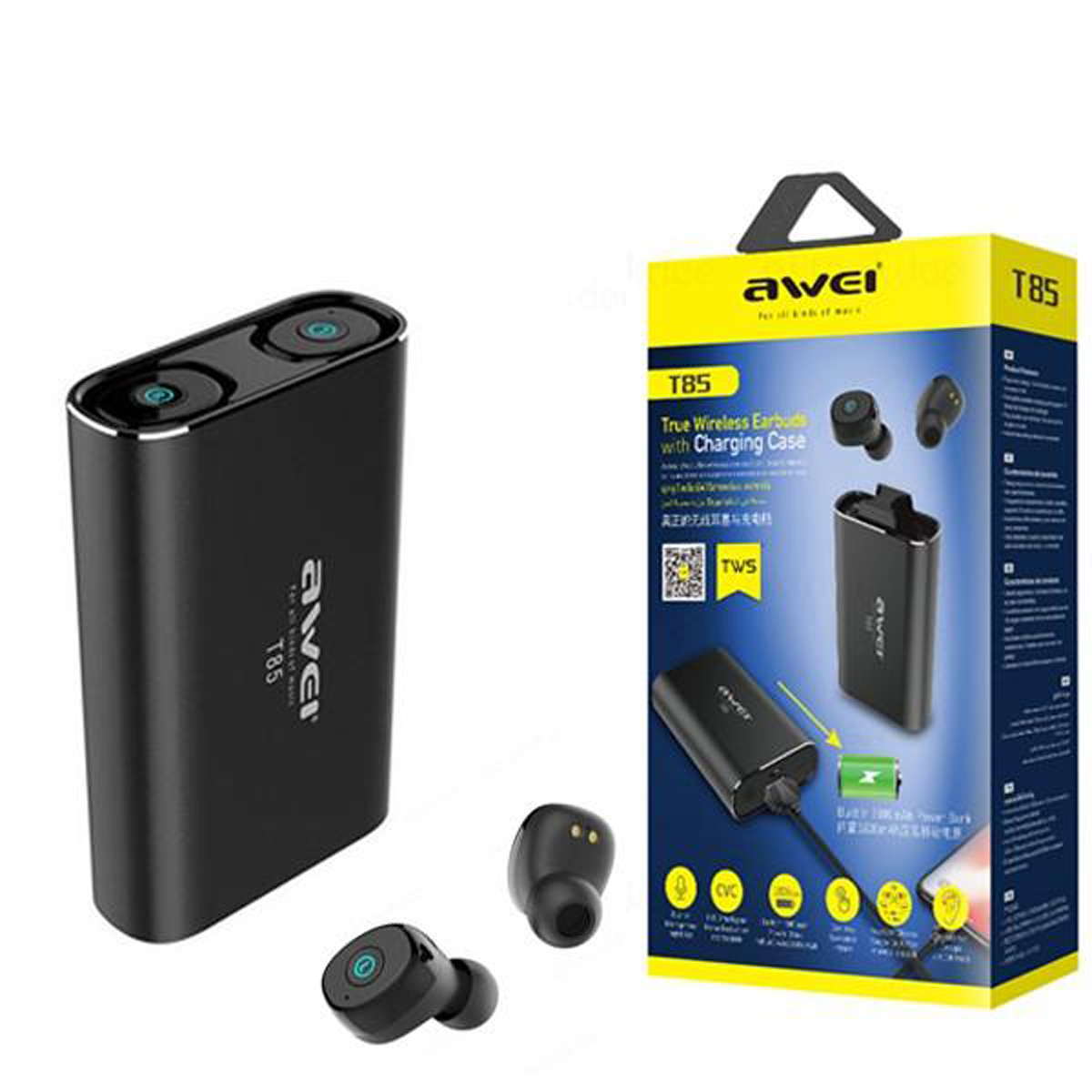 Awei T85 Wireless Earbuds Bluetooth | Daraz.com.bd