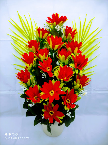 Artificial 18 Beli Val-bet Flower Gallery in Plastic tob 17Inc/43cm ...