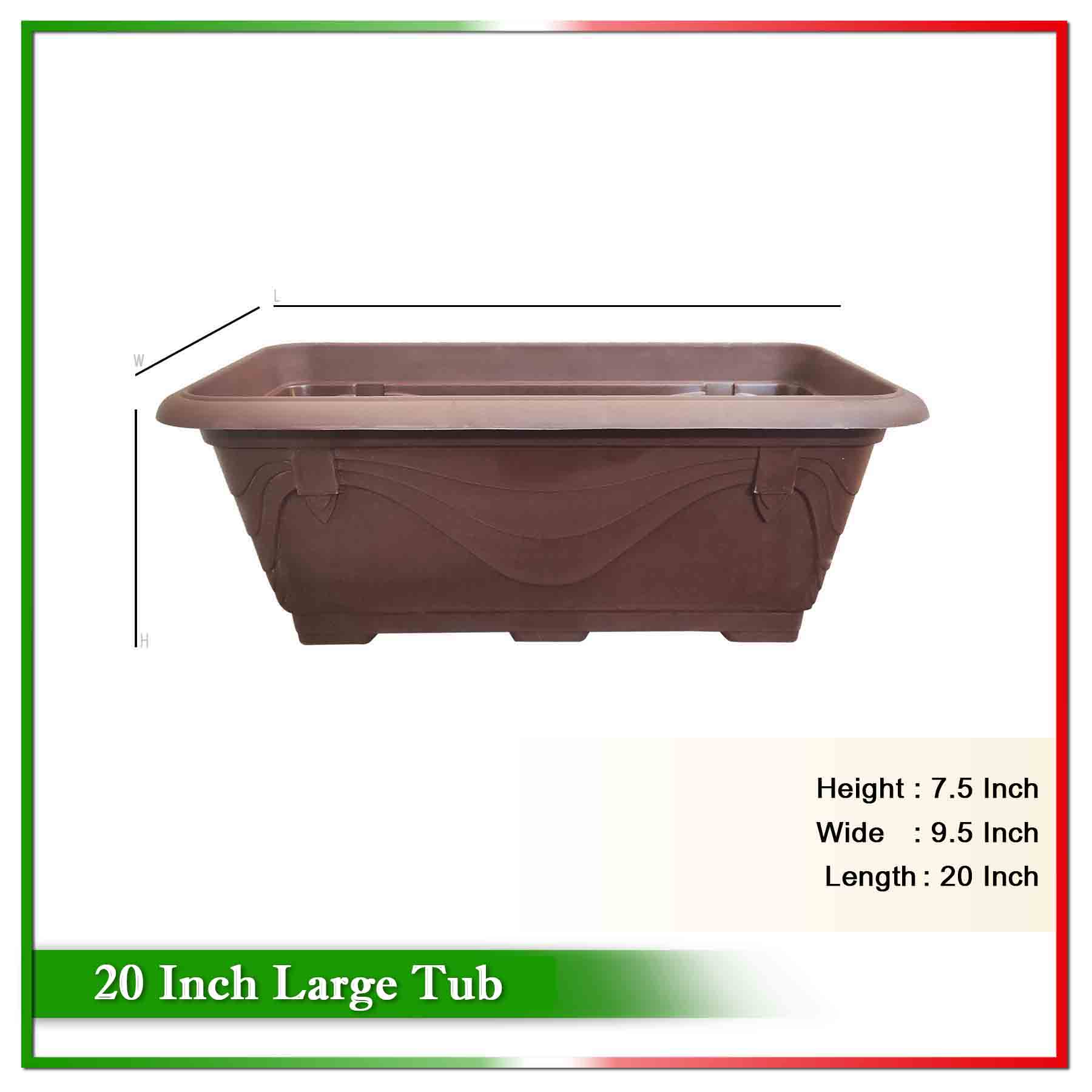 20 Inch Large Seed Planter - Flower Tub | Daraz.com.bd