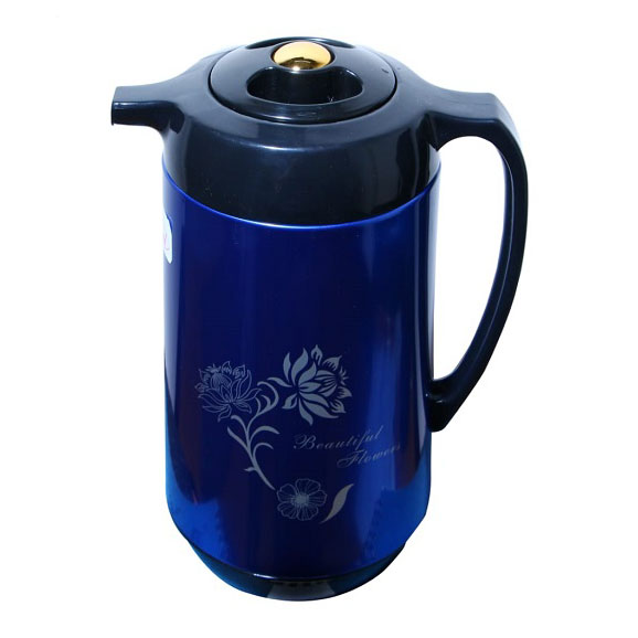 1 liter metallic body vacuum push flask mixed color | Daraz.com.bd