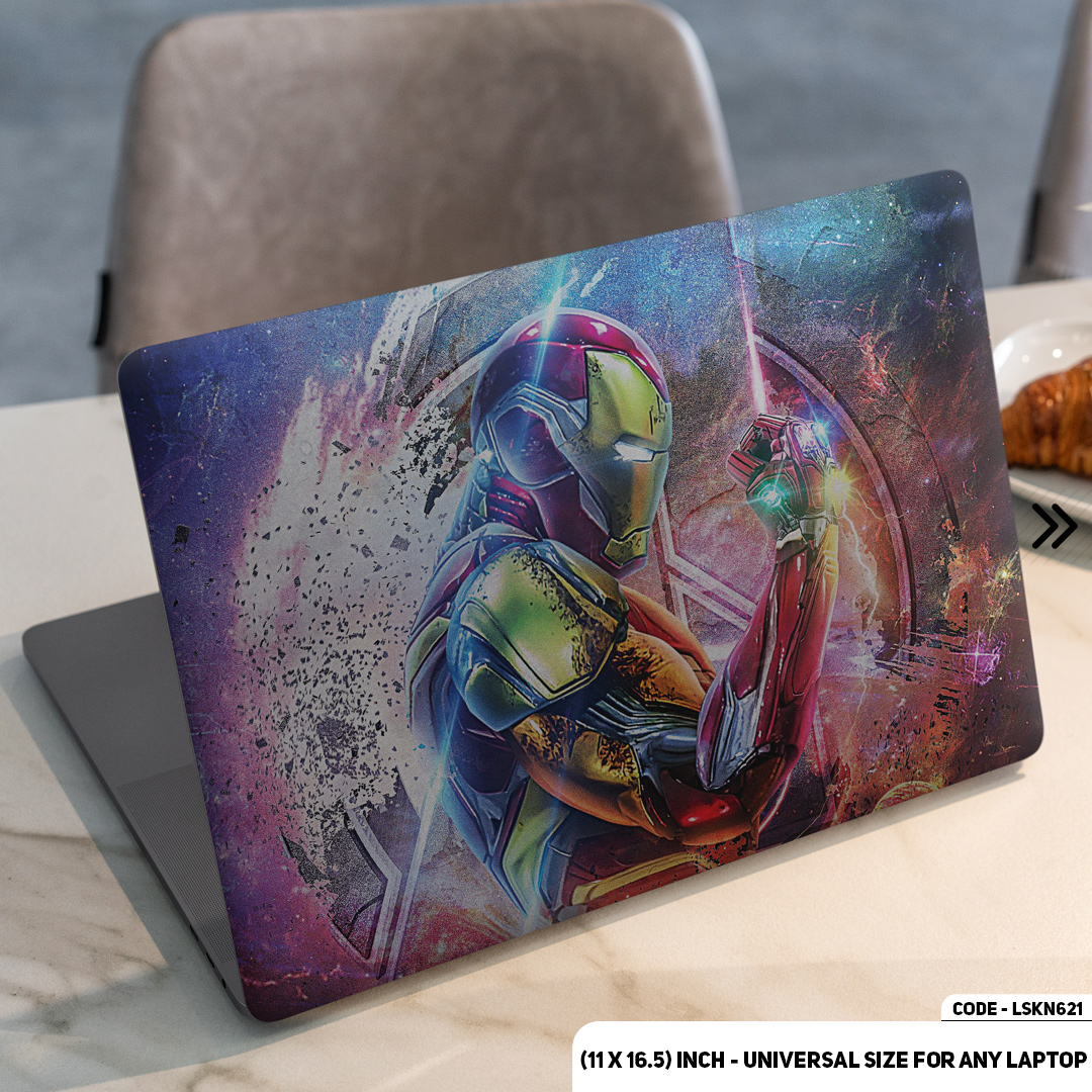 Iron Man with Infinity Stones Laptop Stickers & Laptop Skin Waterproof ...