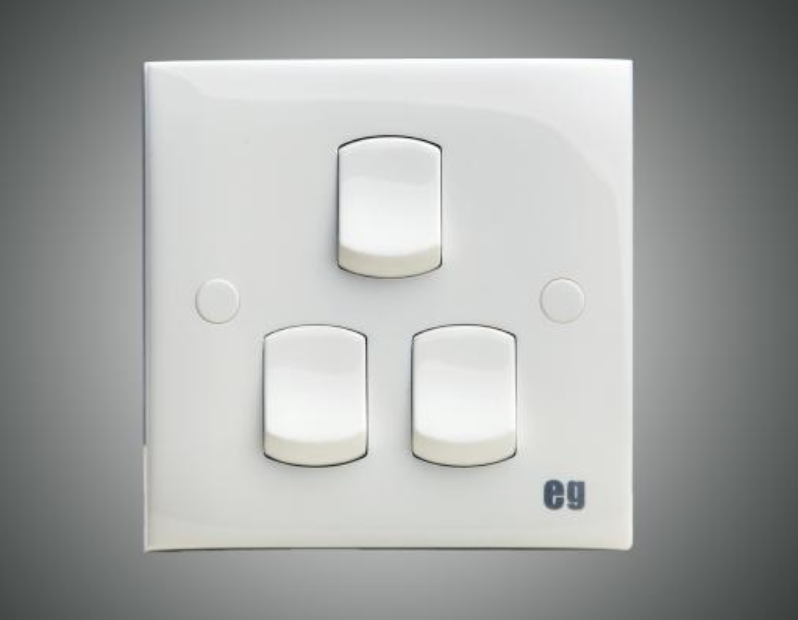 Energypac EG Series 10A 3 Gang Electrical Wall Switch 3Gang | Daraz.com.bd