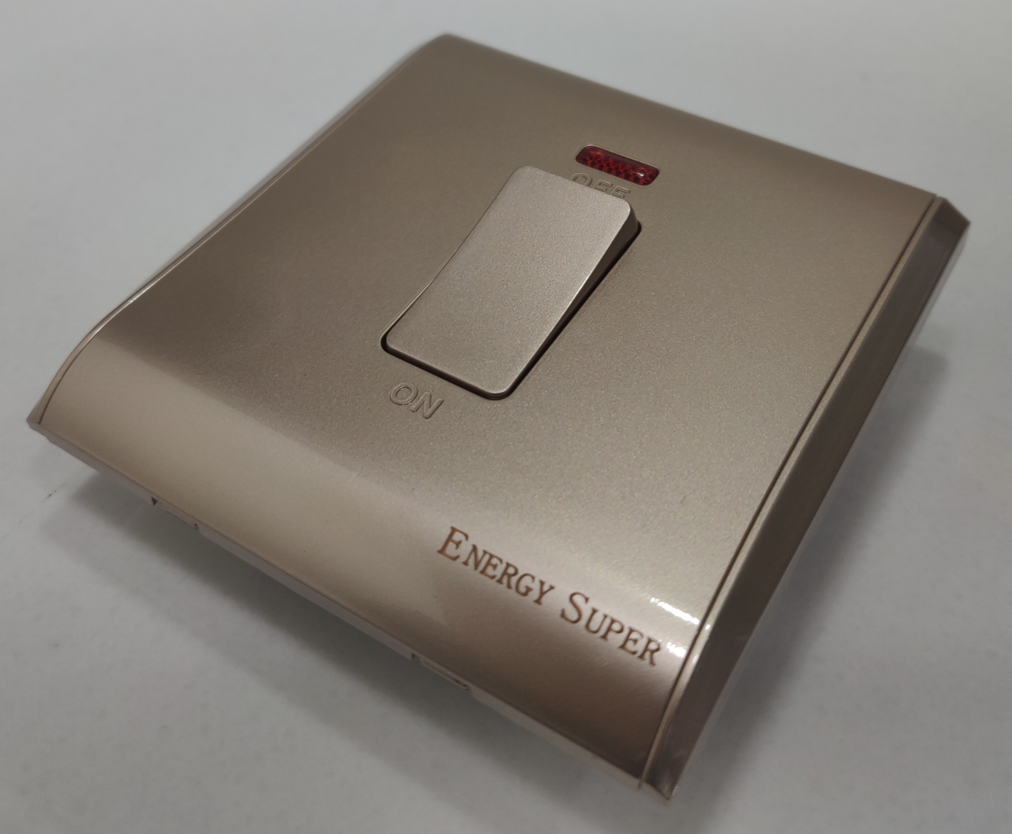 Energy Super 20A Gold DP Geyser Switch Socket Prime Caliber Electrical Wall Power with Indicator ...