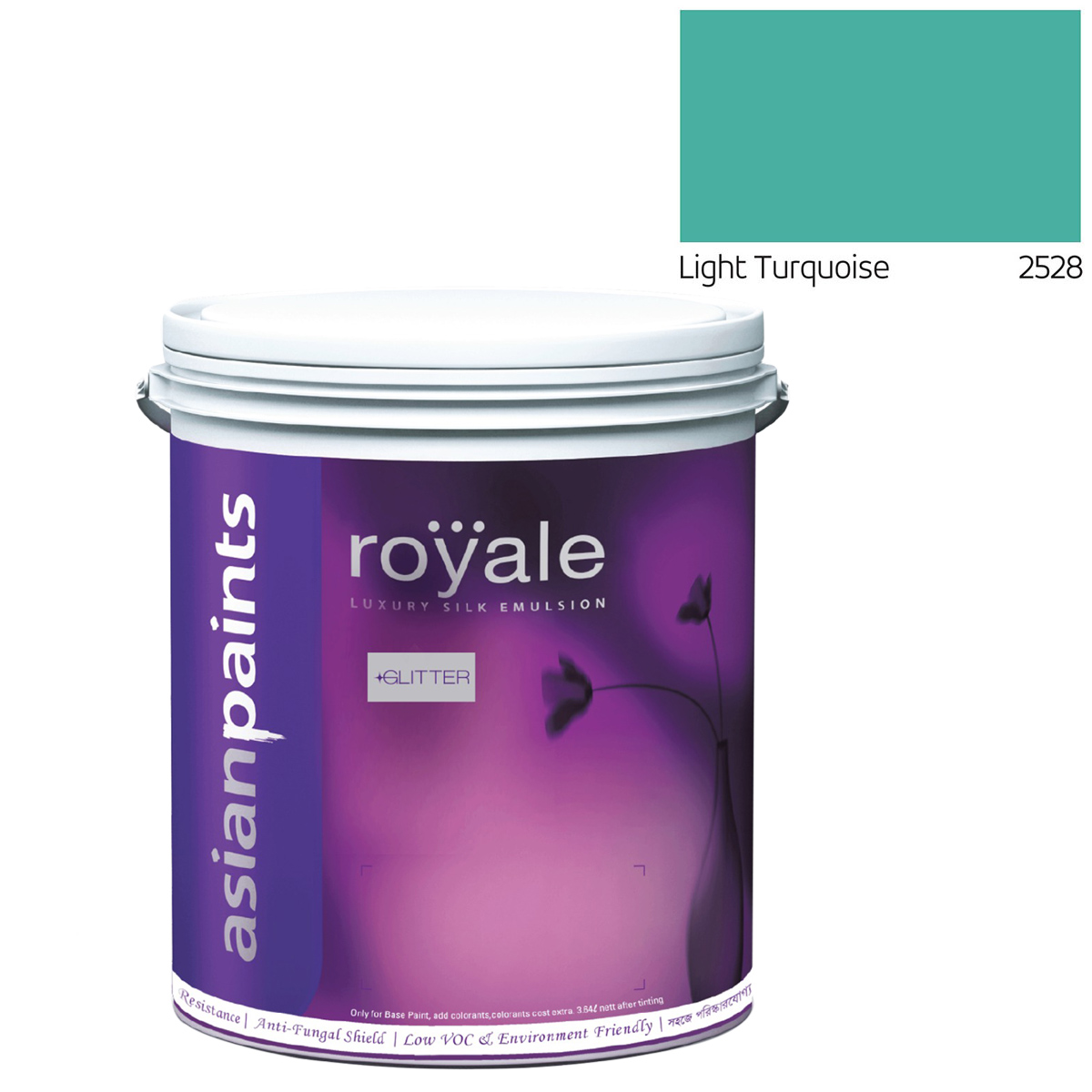 Asian Paints Royale Luxury Silk Emulsion Glitter (Silver) - Light ...