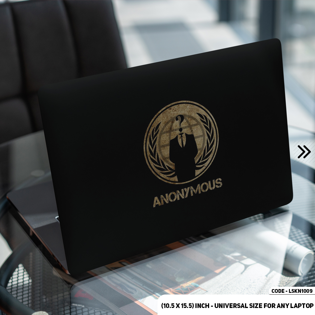 Anonymous Logo Laptop Skin & Laptop Sticker Waterproof Removable ...