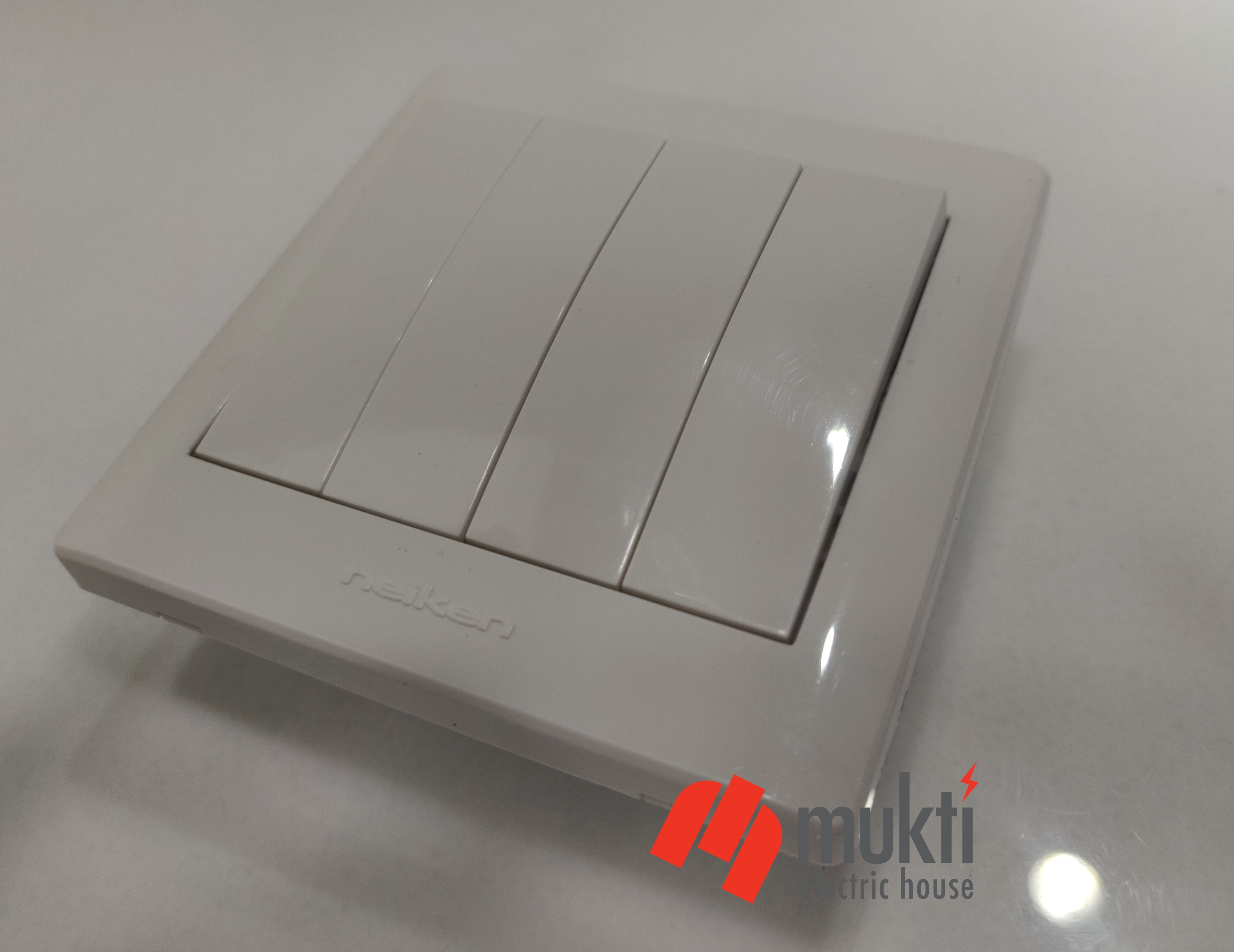 neiken Made in Malaysia Four 4 Gang 10A 4Gang Switch Socket | Daraz.com.bd