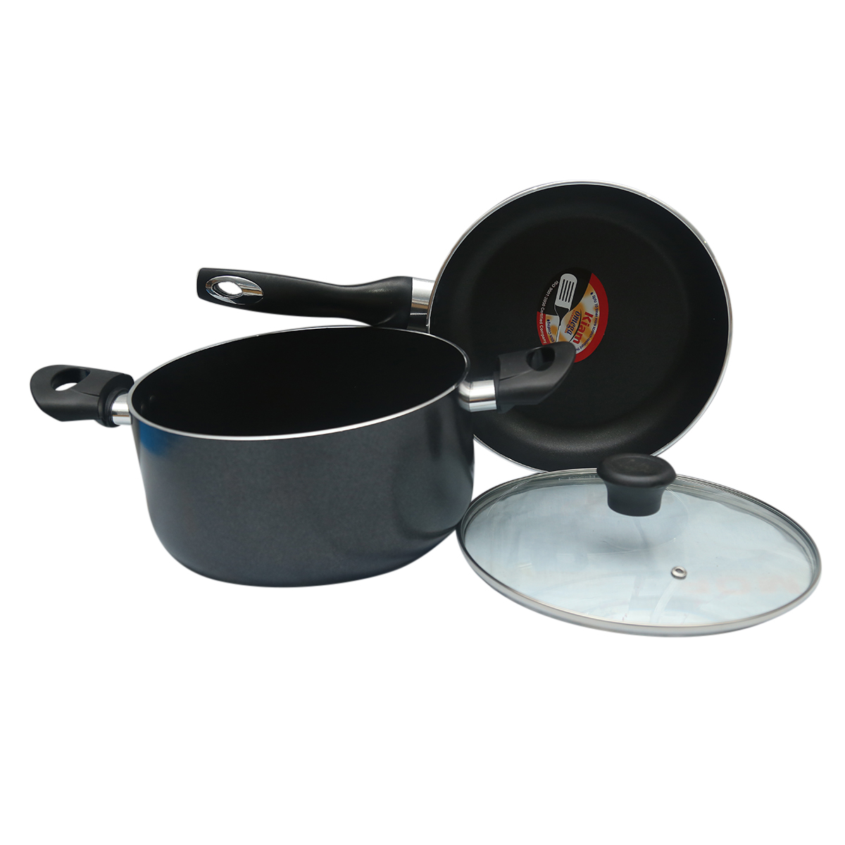 Kiam Non-Stick Cookwear Set - 3Pcs | Daraz.com.bd