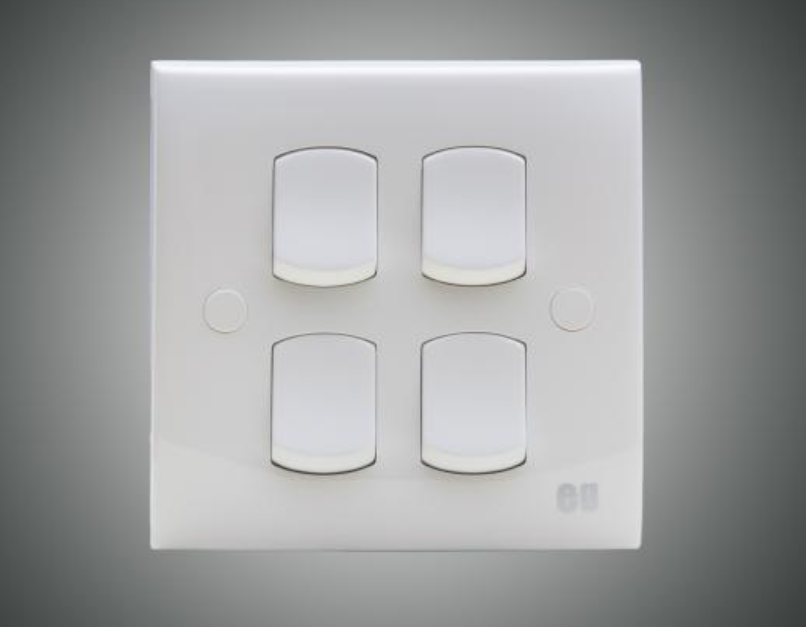 Energypac EG Series 10A 4 Gang Electrical Wall Switch 4Gang | Daraz.com.bd
