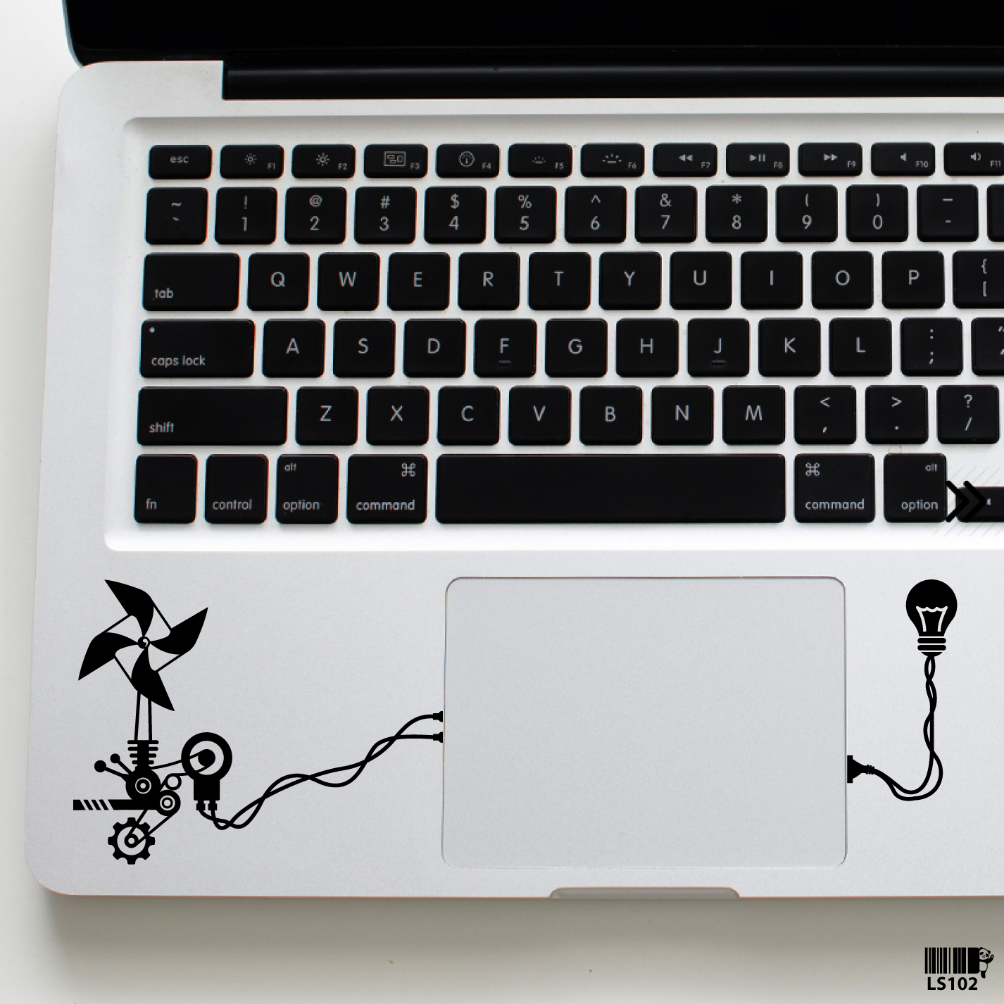 Wind Engery with Bulb Laptop Skin Stickers Vinyl Waterproof Removable ...