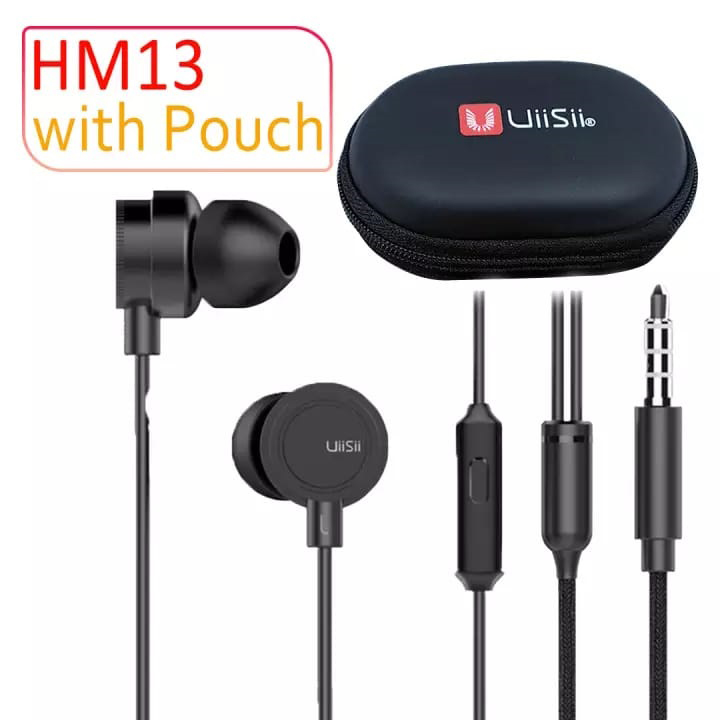 UiiSii HM13 In-Ear Dynamic Heavy Bass Metal Earphone with Microphone ...