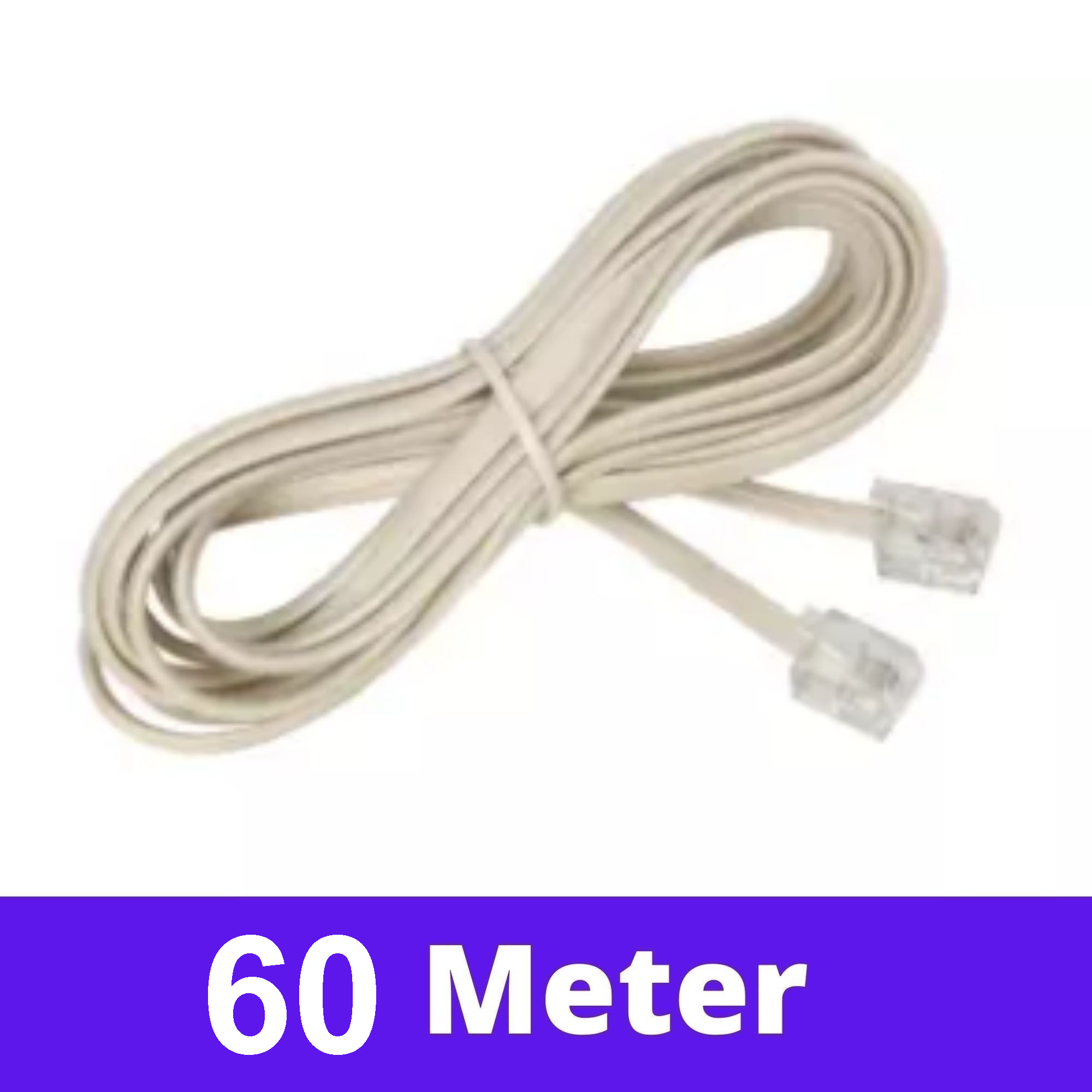 Telephone Intercom PBX Ready RJ11 Extension Cable 3 to 100 Meter ...